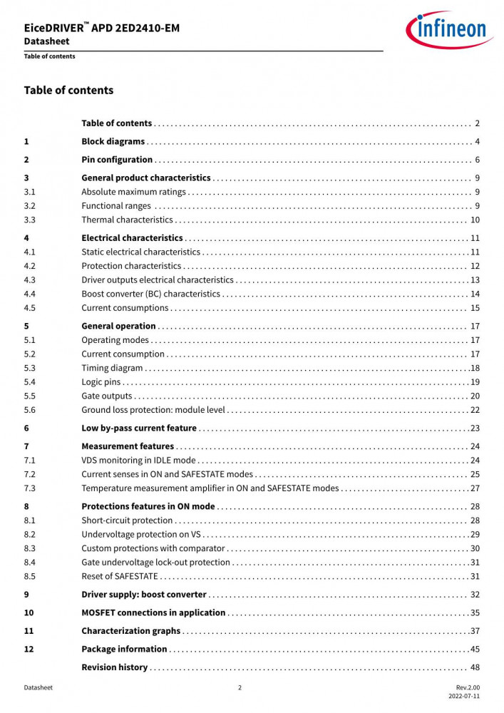 2ED2410EMXUMA1 datasheet page 2