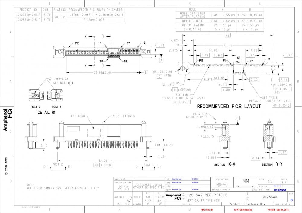 Amphenol 10125340 drawing sheet 4