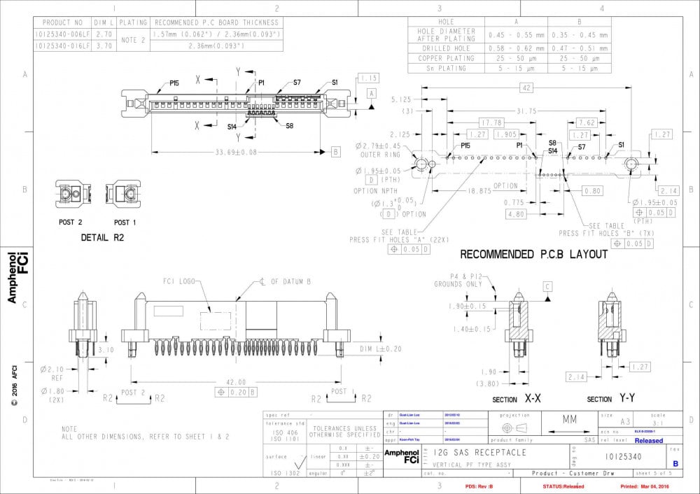 Amphenol 10125340 drawing sheet 5