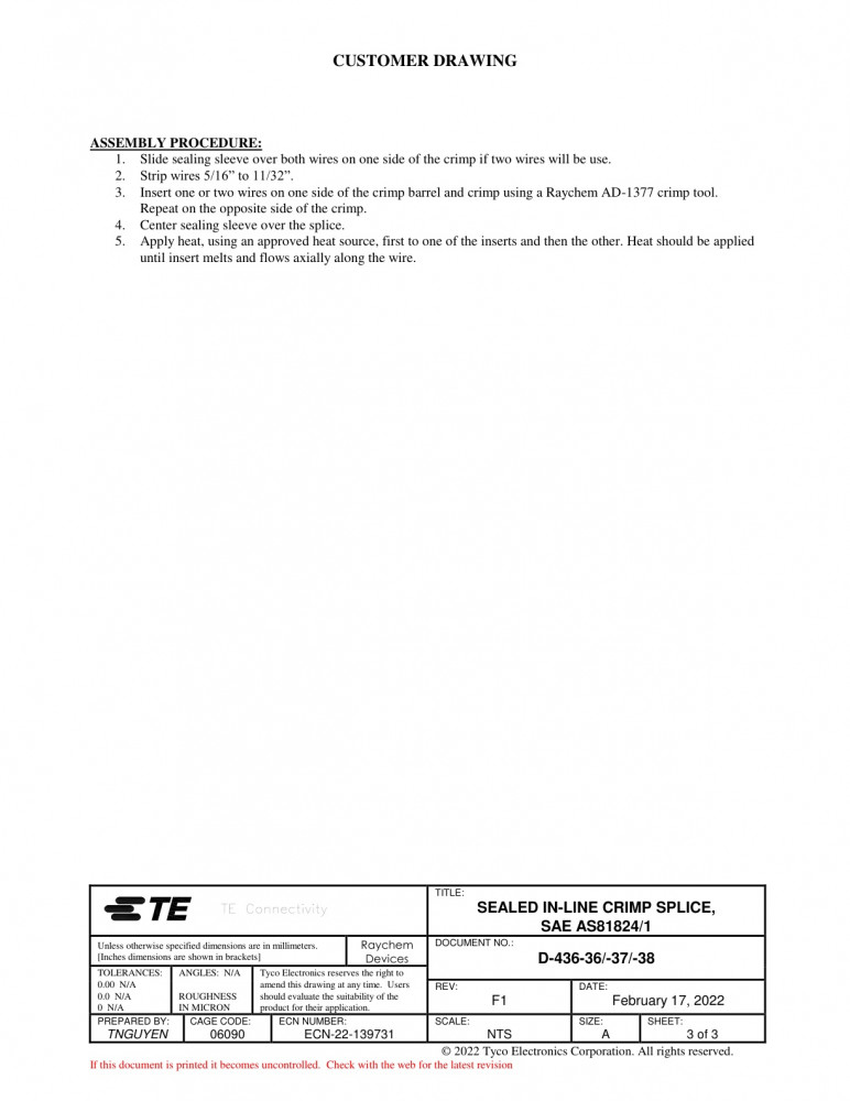D-436-37 customer drawing page 3