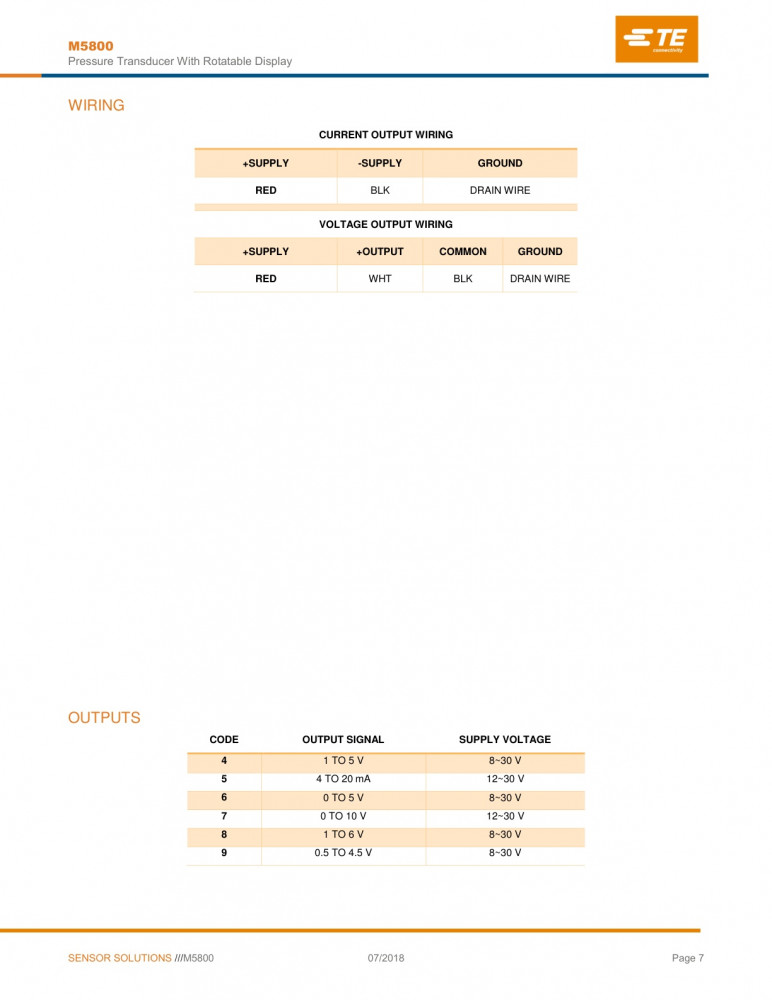 M5800 datasheet page 7