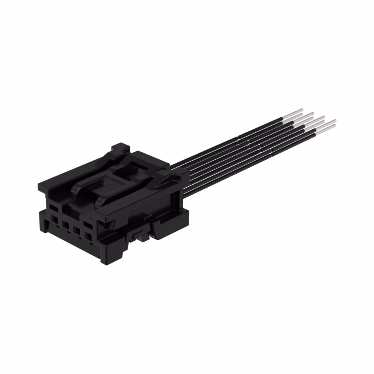 Mini50-to-Pigtail Off-the-Shelf (OTS) Cable Assembly, 2.00mm Pitch, Single Row, 300.00mm Length, 4 Circuits, Black for sale