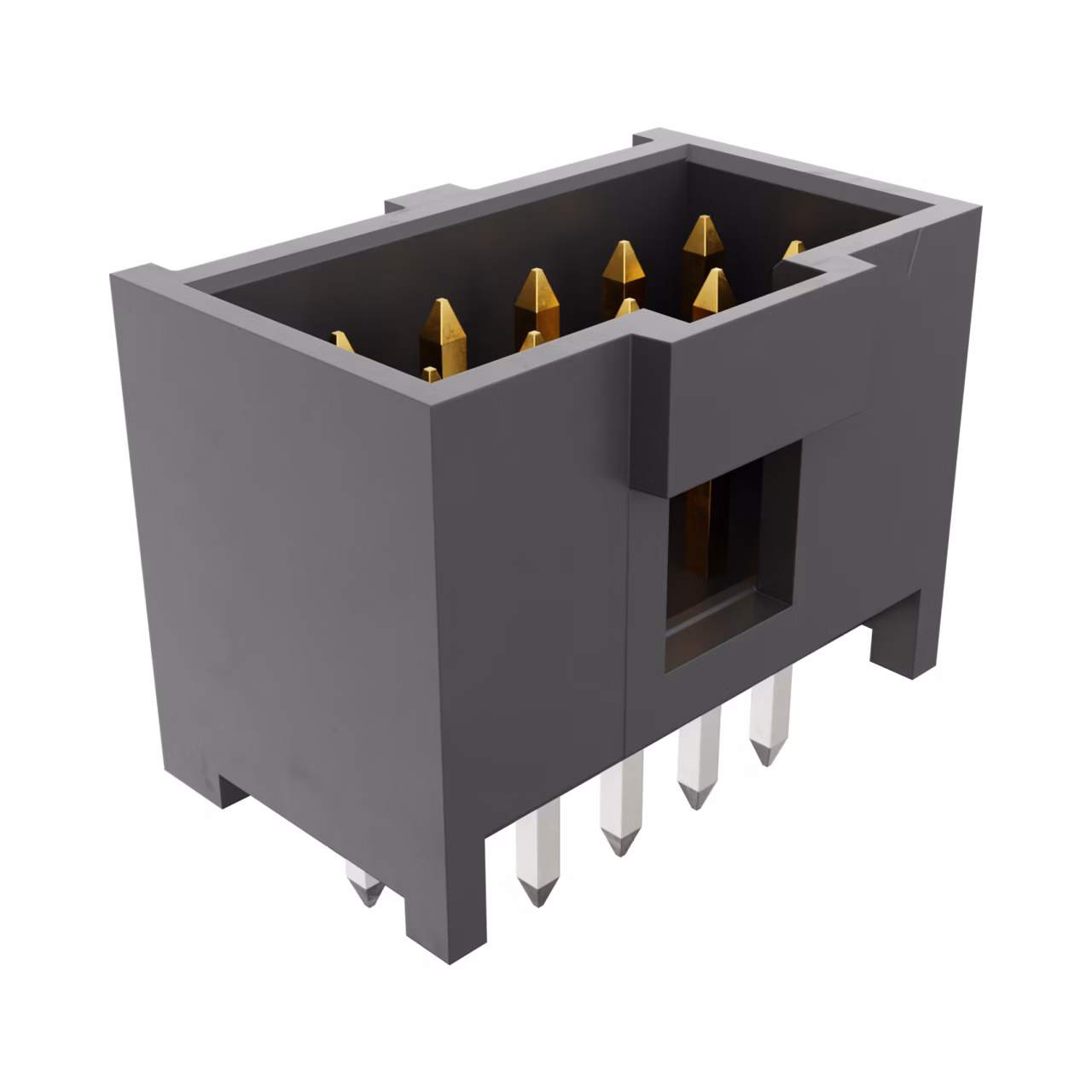 C-Grid III PCB Header, 2.54mm Pitch, Through Hole, Dual Row, Vertical, Shrouded, 2.90mm Tail Length, 40 Circuits, 0.76µm Gold (Au) Plating