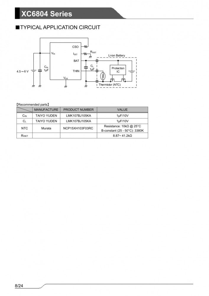 XC6804 technical document page 8