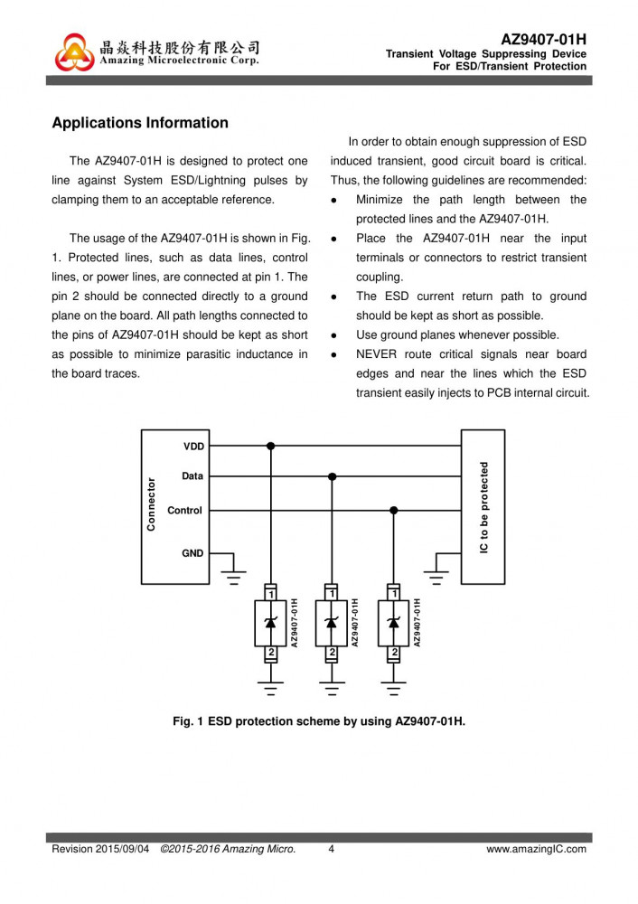 AZ9407-01H datasheet page 4