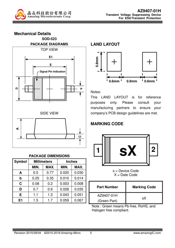 AZ9407-01H datasheet page 5