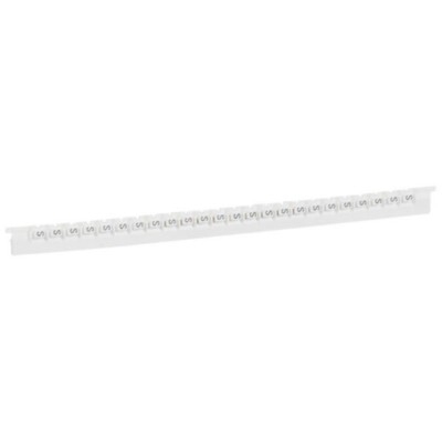 Marker Memocab - for wiring - black capital letter on white background - ''S'' for sale