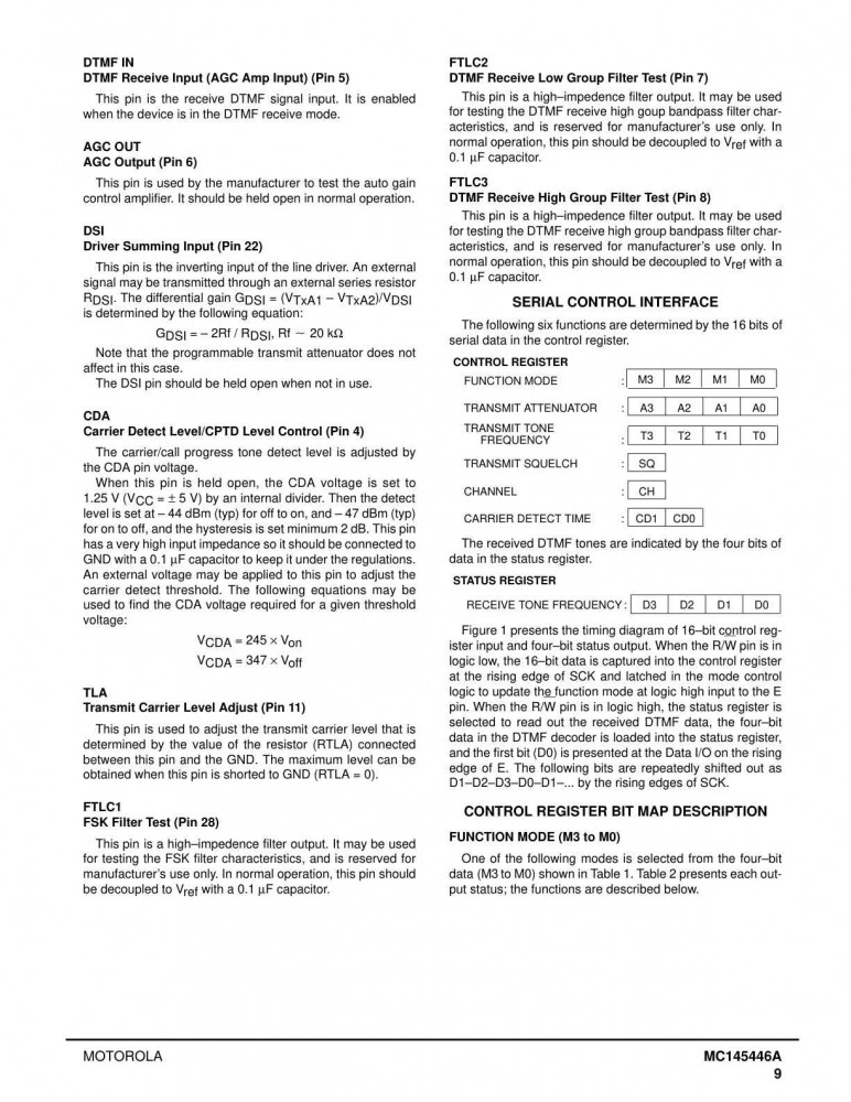 MC145446AFW datasheet page 9