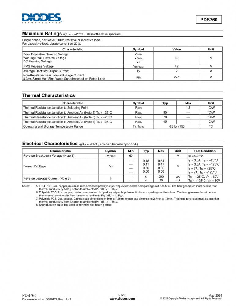 PDS760-13 datasheet page 2