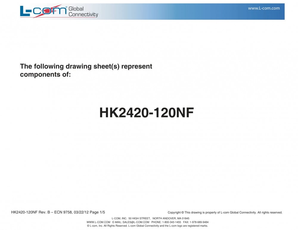 HK2420-120NF drawing page 1