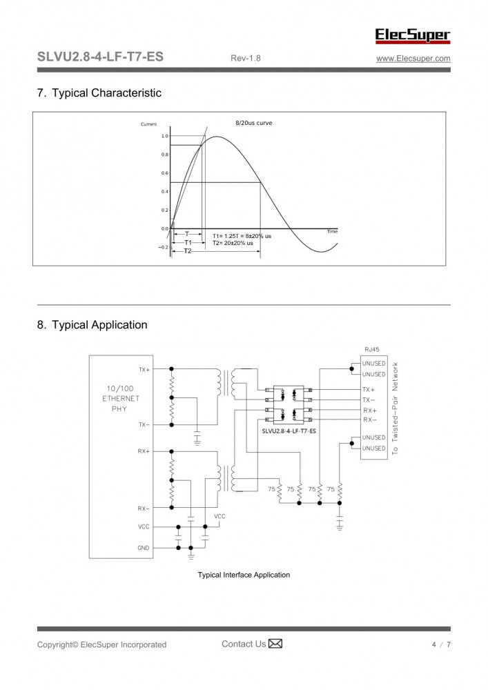 SLVU2.8-4-LF-T7-ES datasheet page 4