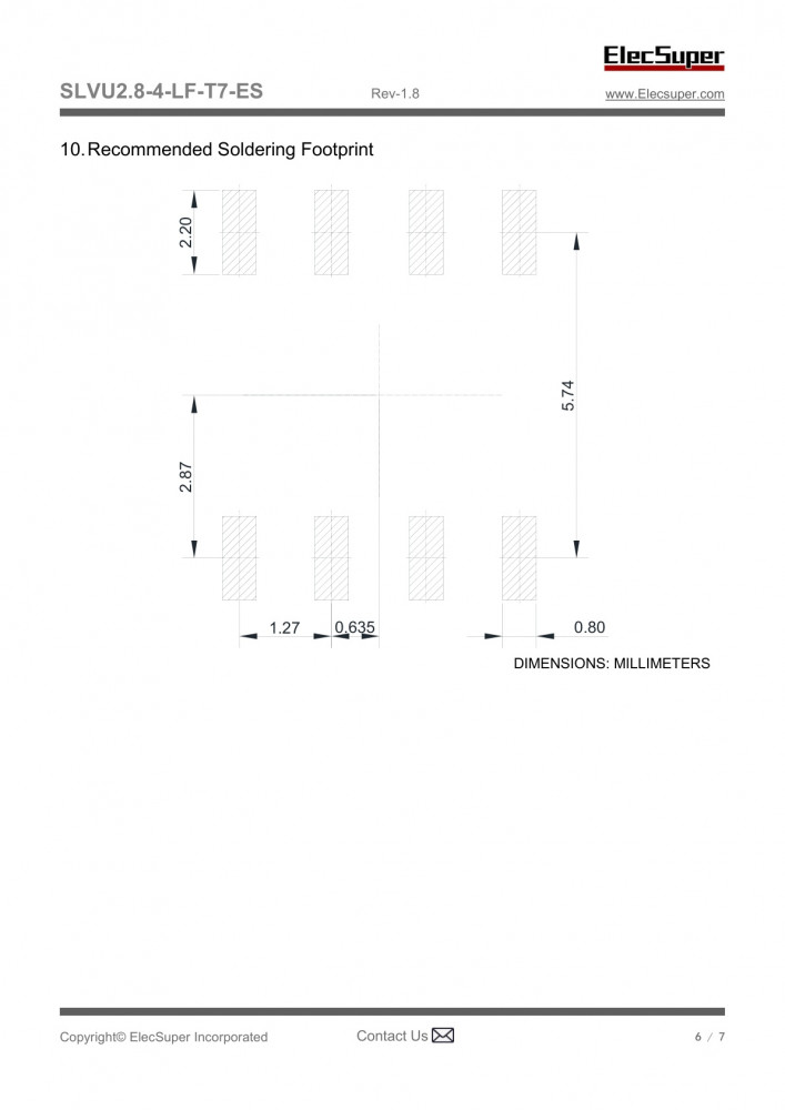 SLVU2.8-4-LF-T7-ES datasheet page 6