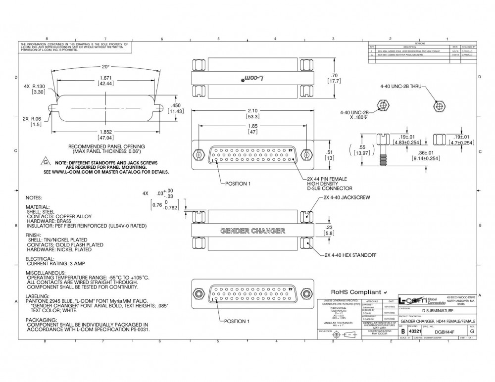 L-com DGBH44F technical document preview