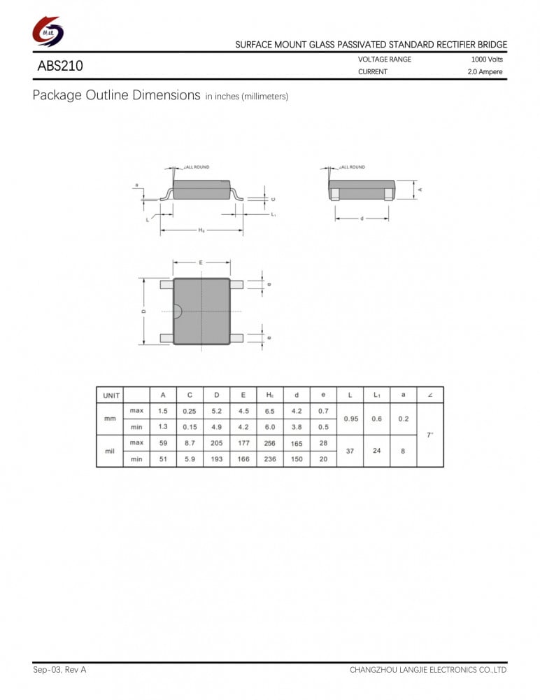 ABS210 datasheet page 3