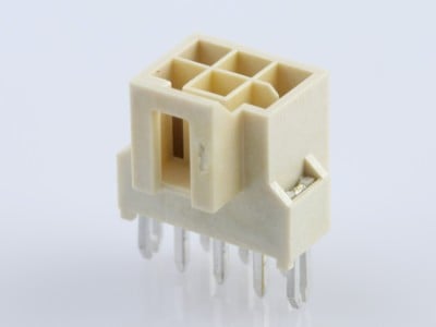 3.33mm / 6.00mm Pitch Hybrid Inline Female Housing, Right Slide Orientation, Dual Row, 16 Circuits, Gray