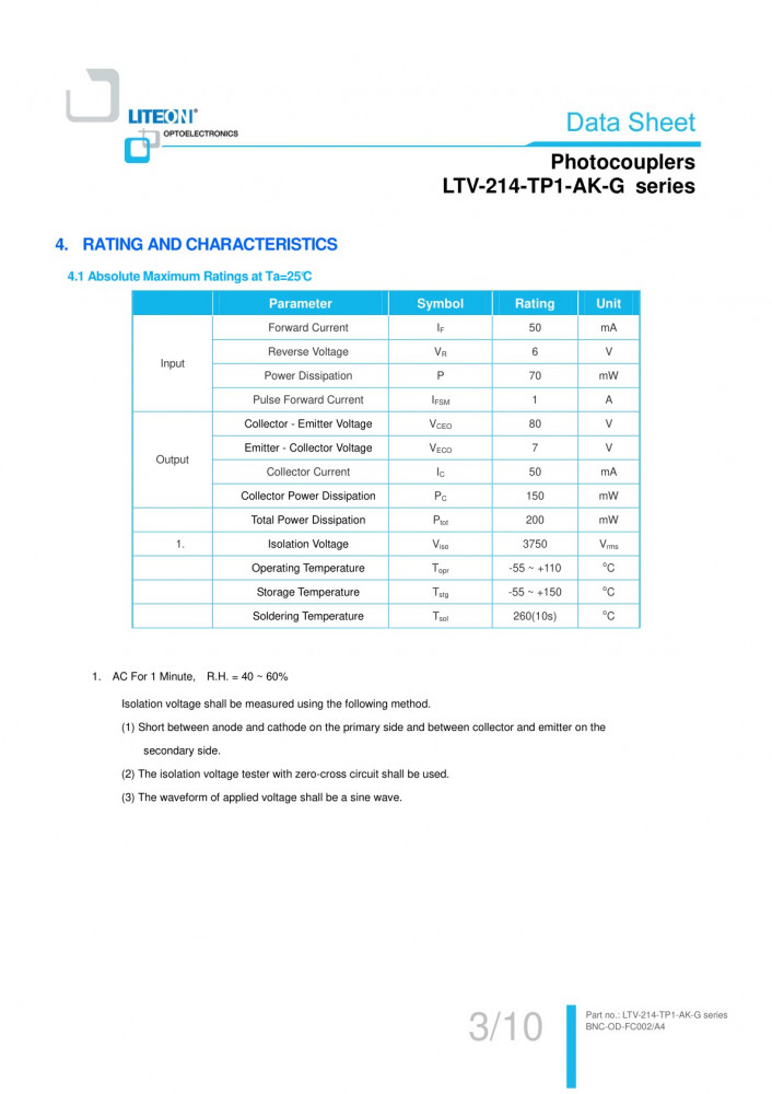 LTV-214-TP1-AK-G datasheet page 3