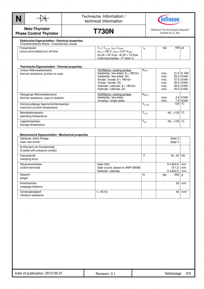 T730N technical information page 2