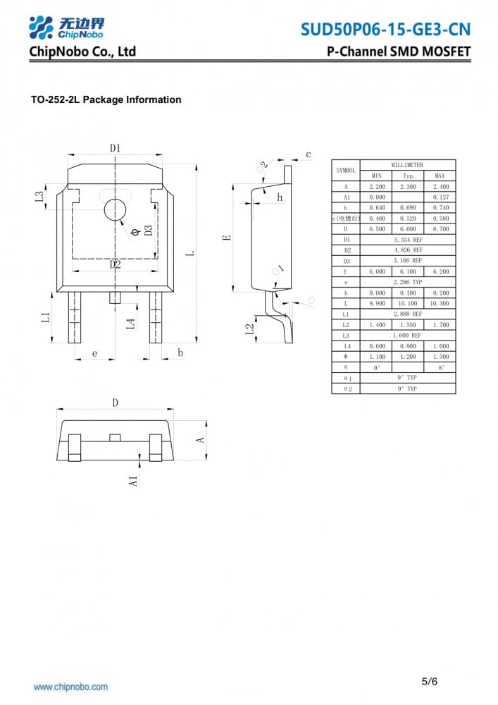 SUD50P06-15-GE3-CN datasheet page 5