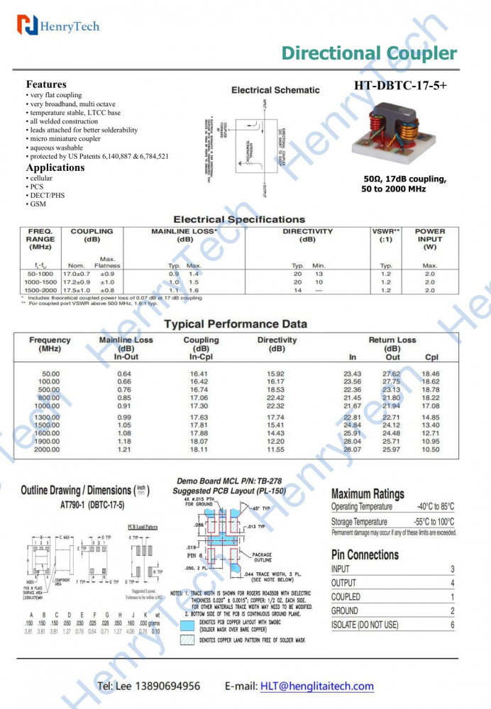 HT-DBTC-17-5+ technical document preview