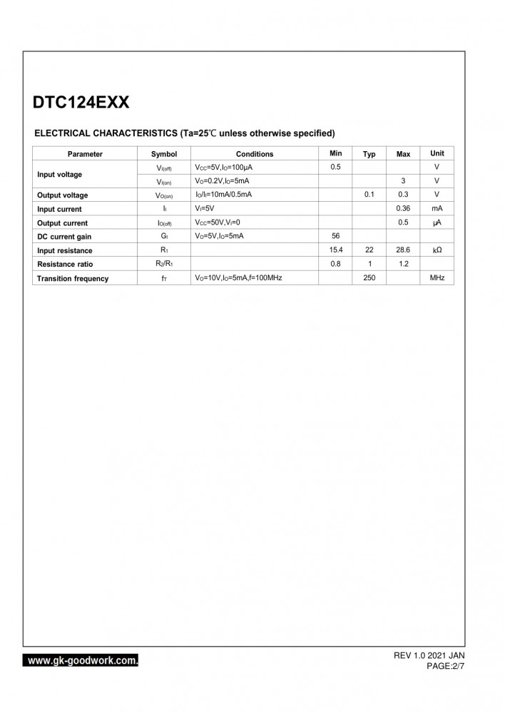 DTC124ECA technical document page 2