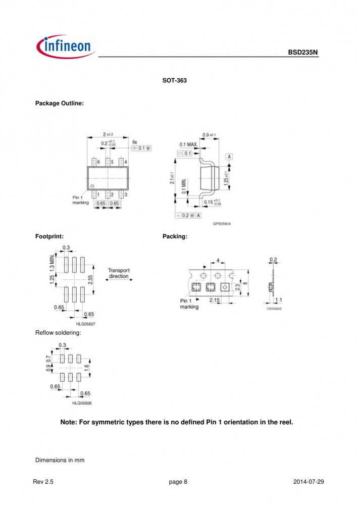 BSD235N datasheet page 8
