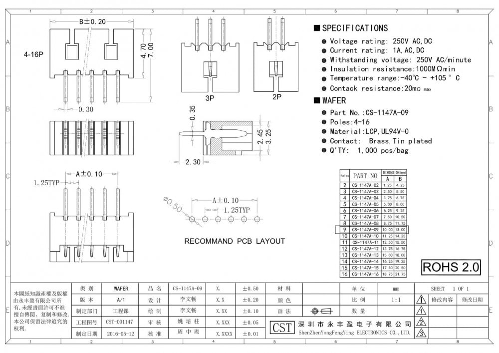 CST CS-1147A-09 technical drawing