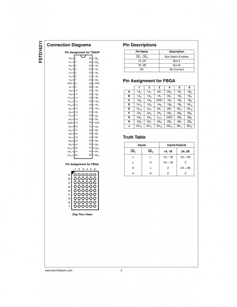 FSTD16211 datasheet preview, page 3