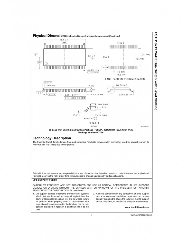 FSTD16211 datasheet preview, page 8