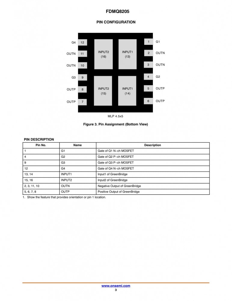 FDMQ8205 datasheet page 3