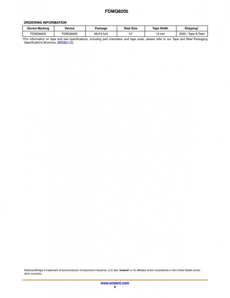 FDMQ8205 datasheet page 9