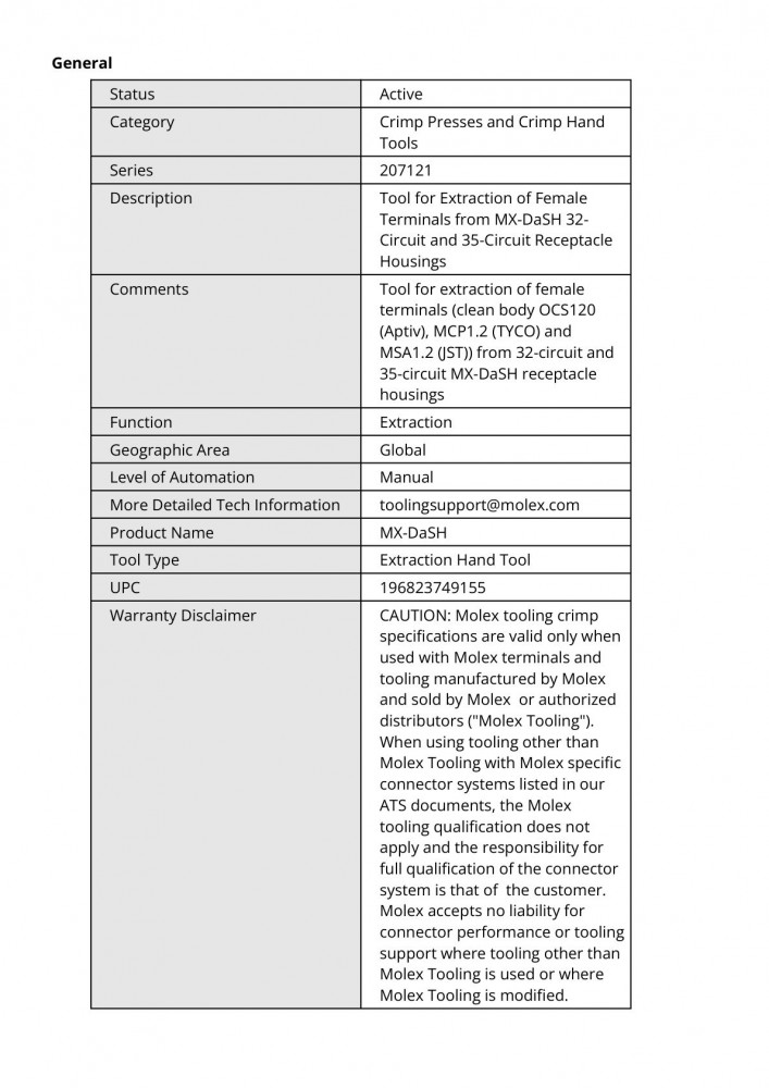 MOLEX 2002222400 product document preview, page 2