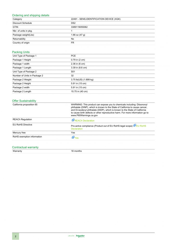 XGHB440845 technical document page 2