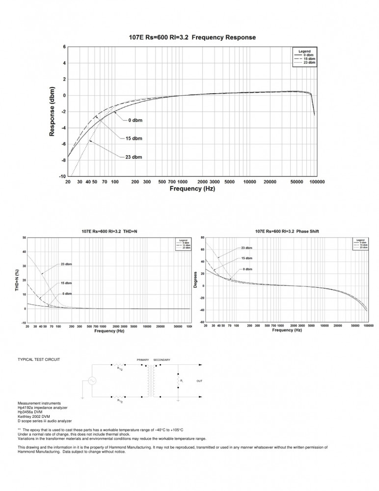 Hammond 107E technical document page 2