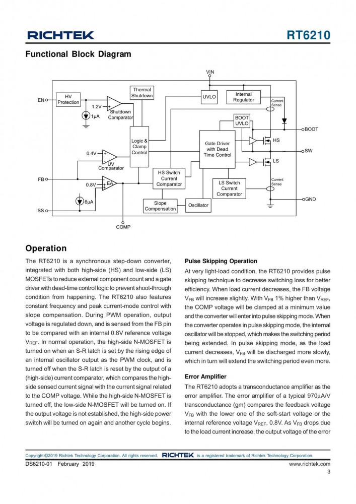 RT6210 datasheet page 3