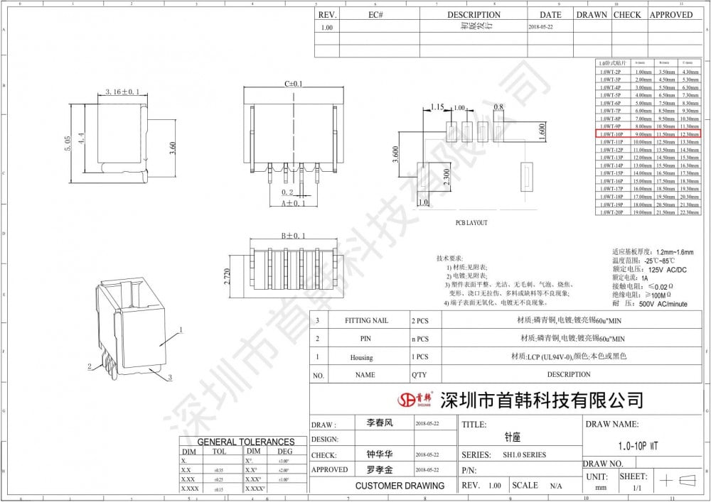 1.0-10P WT specification page 1
