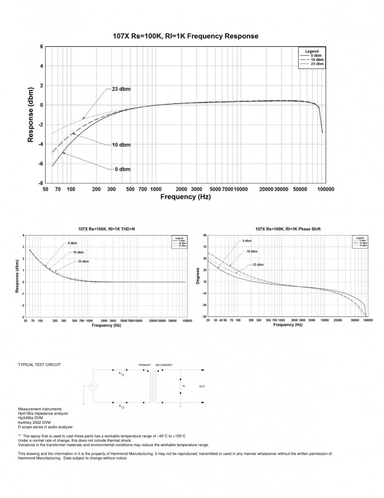 Hammond 107X technical document page 2