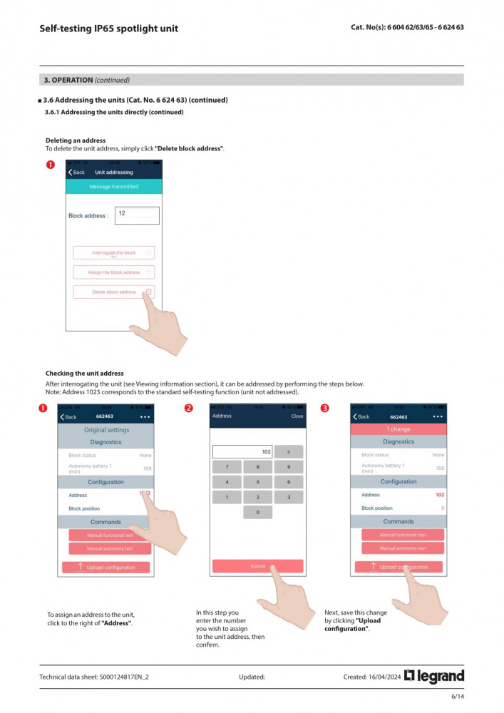 Legrand 662463 technical document, page 6