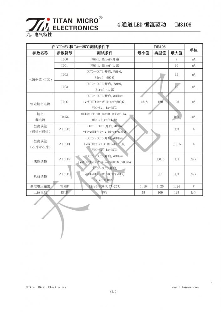 TM3106 datasheet page 4