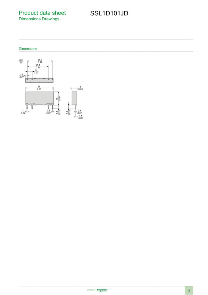 SSL1D101JD technical document page 3