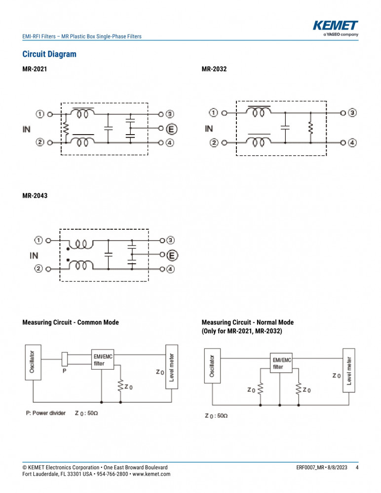KEMET MR series datasheet page 4