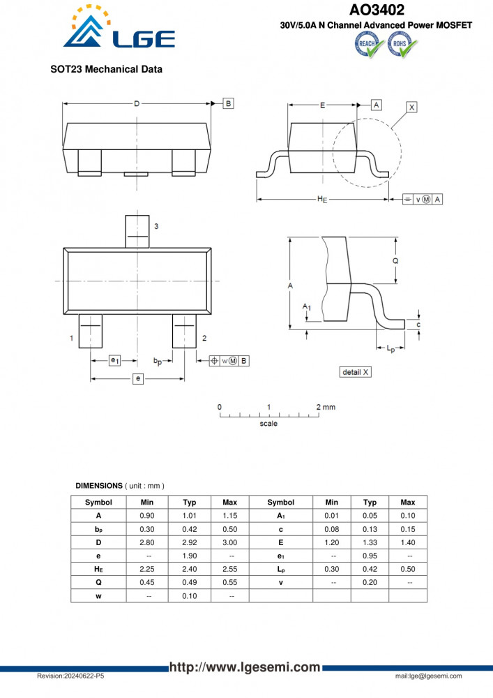 AO3402 datasheet page 5