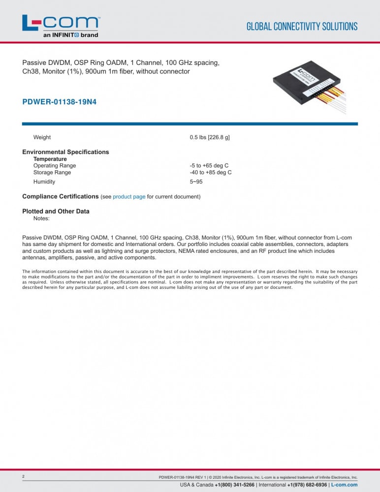 PDWER-01138-19N4 technical document page 2