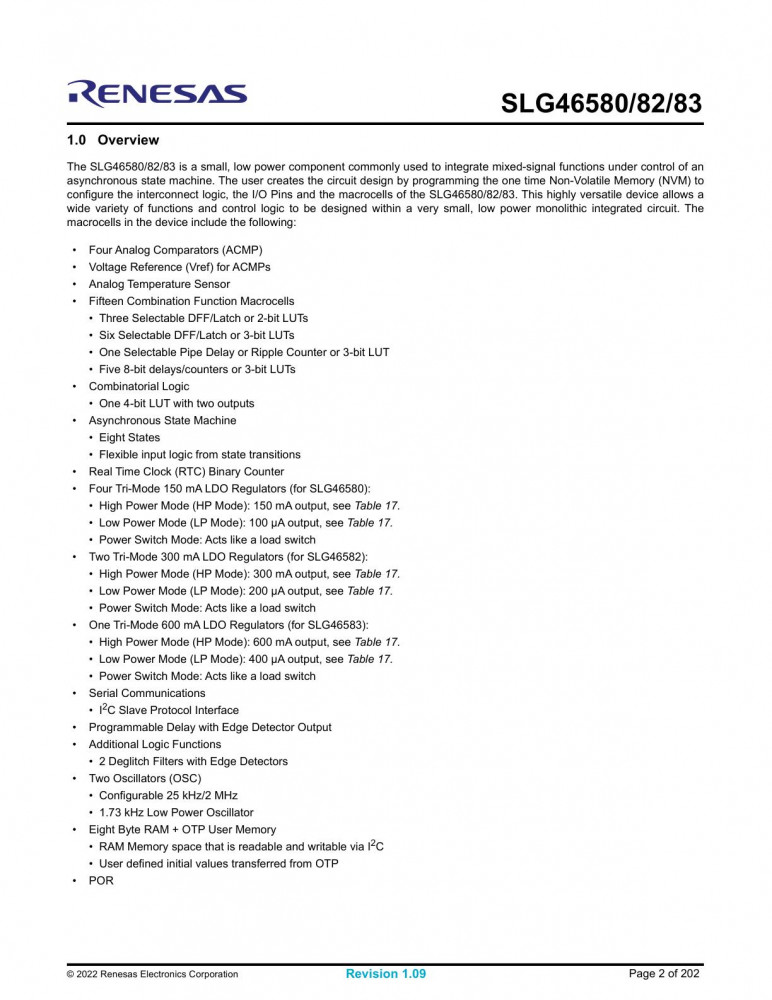 SLG46582V-DIP technical document page 3