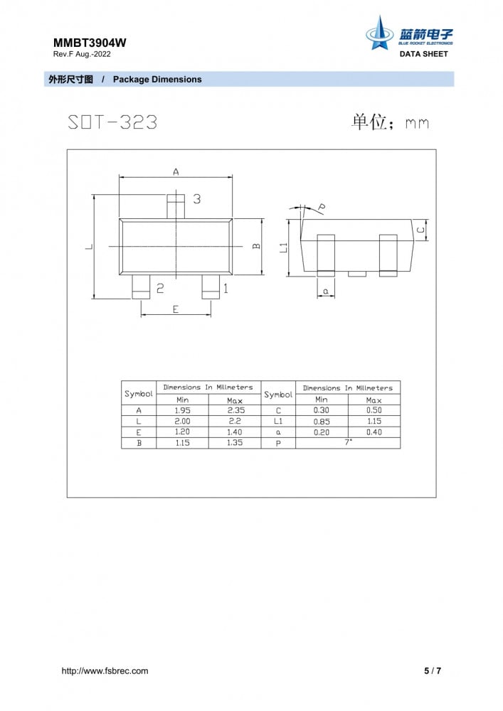 MMBT3904W datasheet page 5
