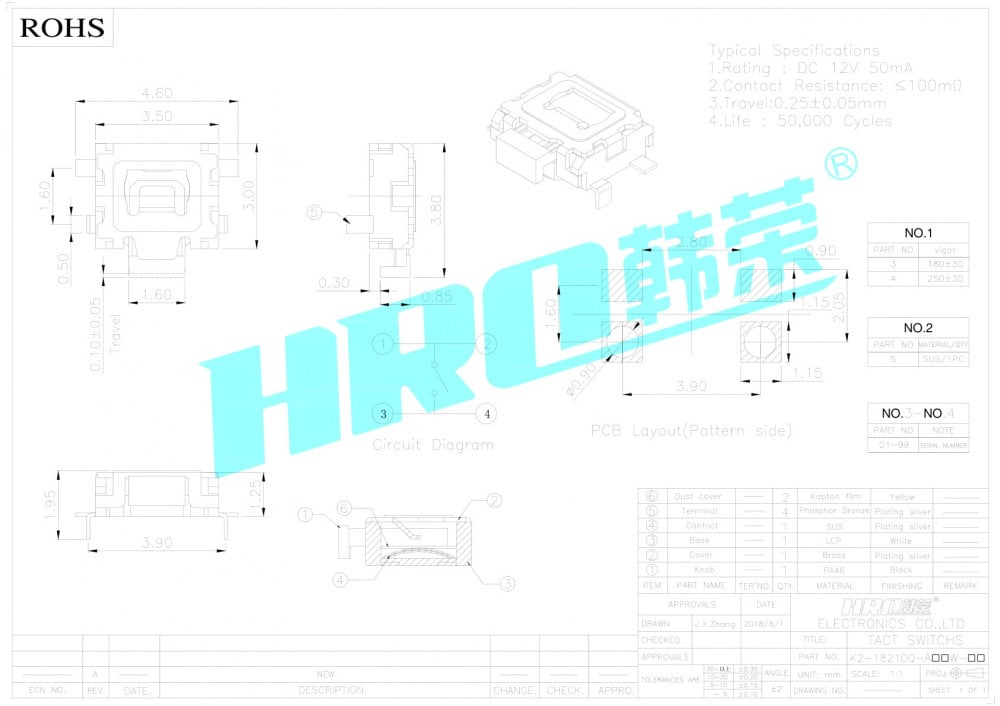 K2-1821DQ-A4SW-06 product drawing