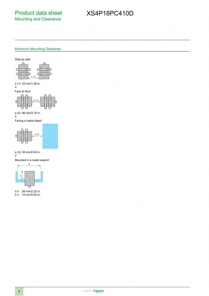 XS4P18PC410D technical document page 4