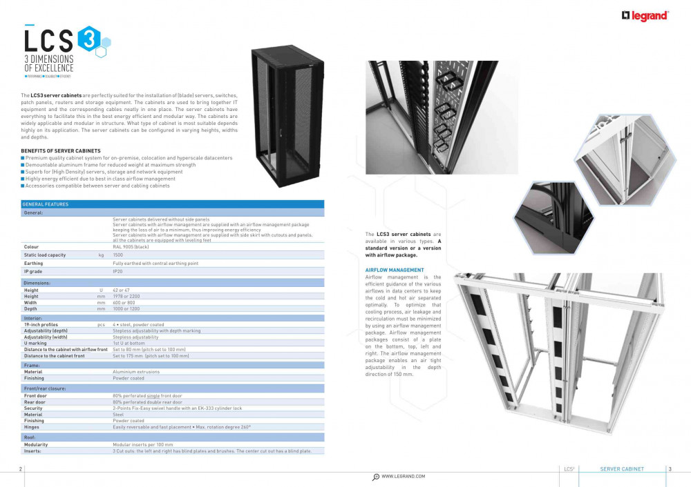 Legrand LCS3 technical document page 2