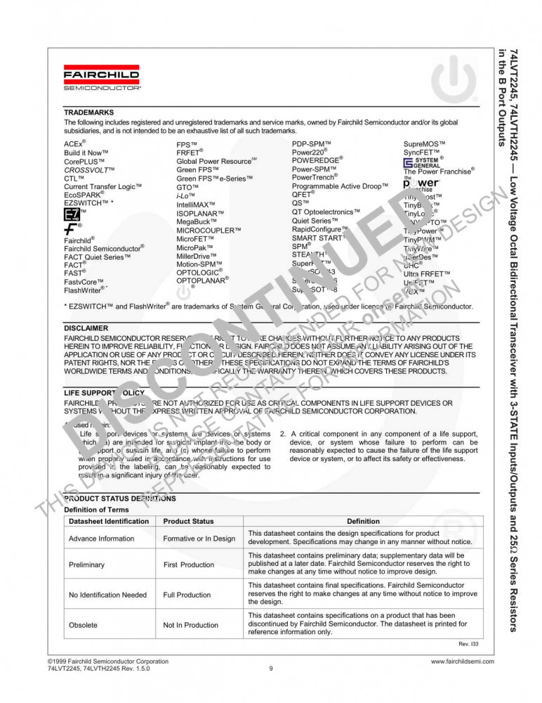 74LVTH2245 datasheet page 10