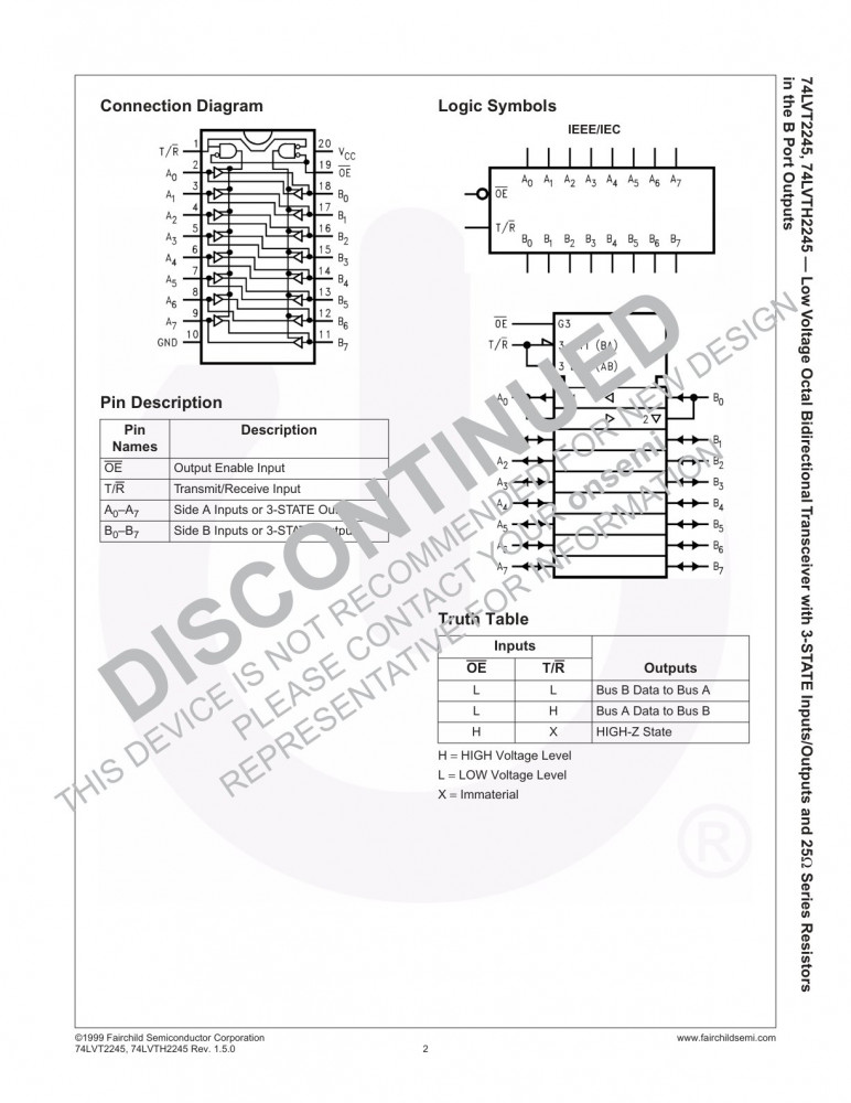 74LVTH2245 datasheet page 3
