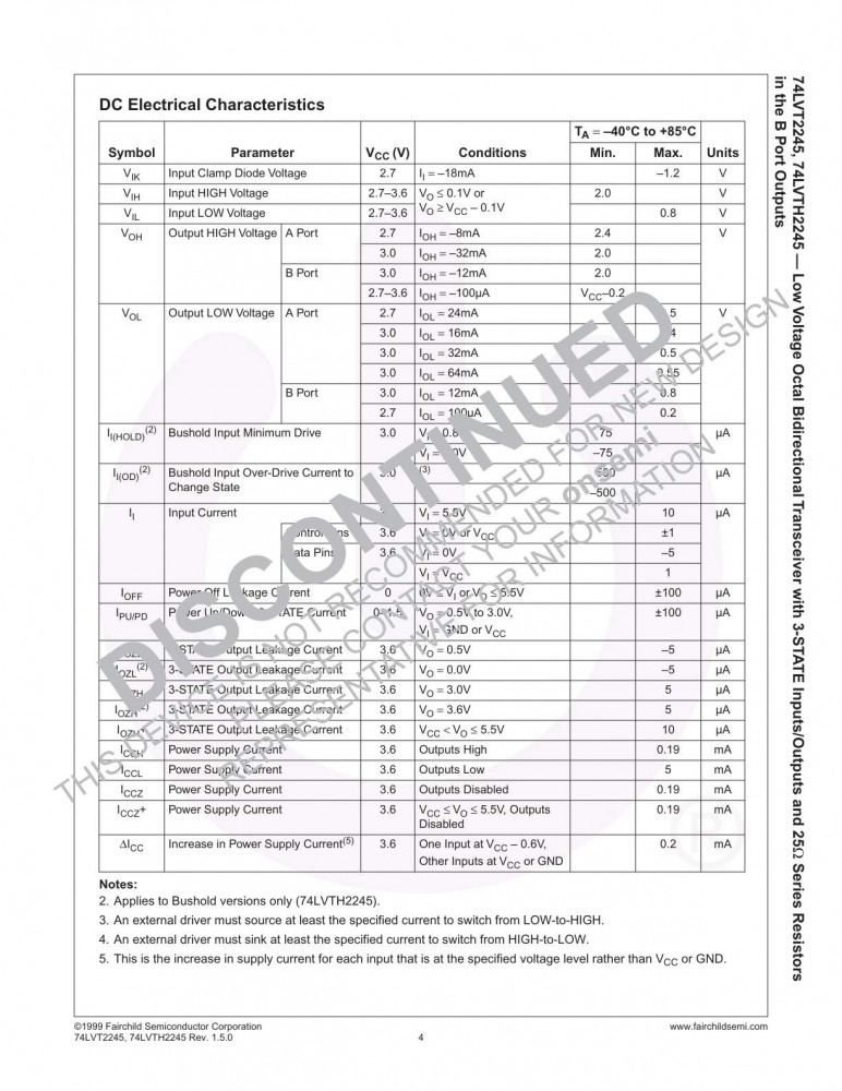 74LVTH2245 datasheet page 5